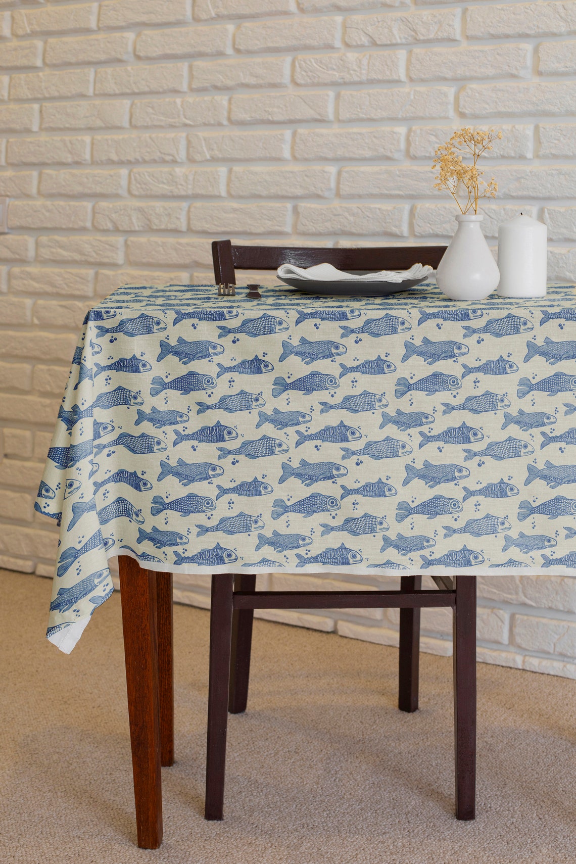 Seaside Mediterranean Fish Pattern, Instant Download, Boho, Beach ...