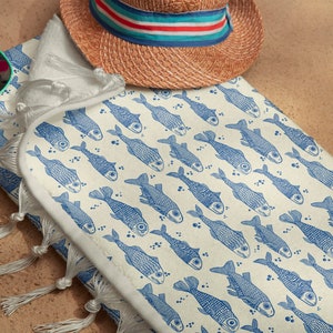 Seaside Mediterranean Fish Pattern, Instant Download, Boho, Beach ...