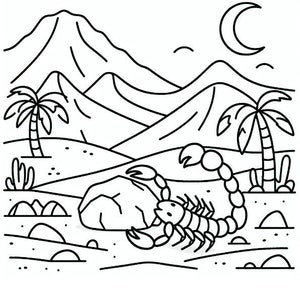 free printable scorpion coloring pages