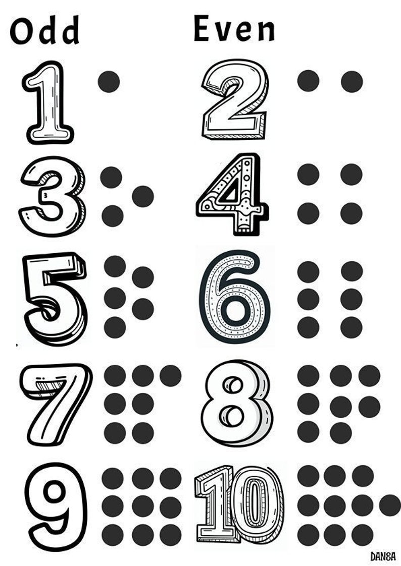 Learning Numbers Printable | Counting Numbers Printable | Kids Number ...