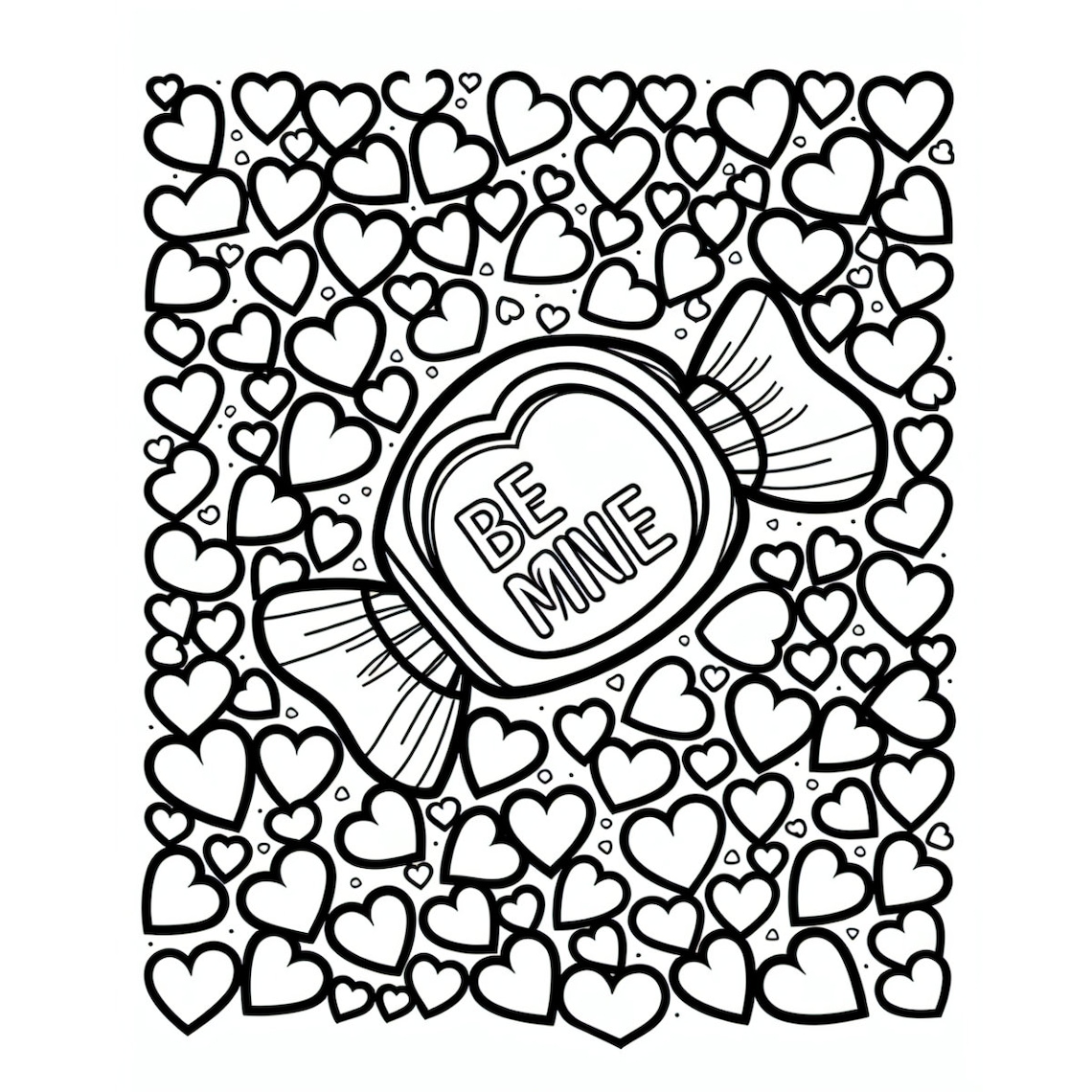 VALENTINES COLORING PAGE | Kids Coloring Page for Valentines Day ...