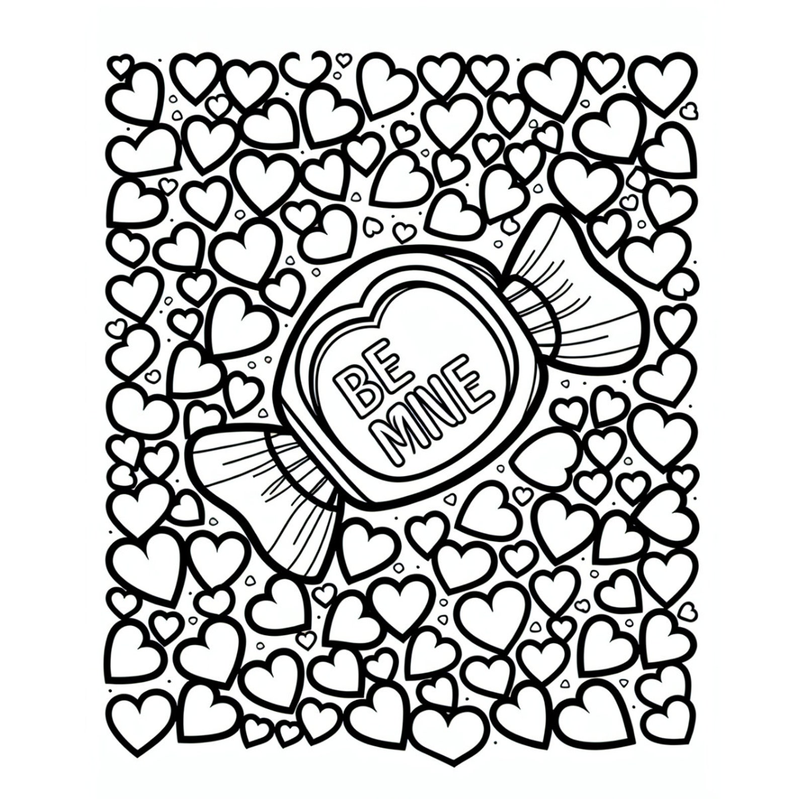 VALENTINES COLORING PAGE | Kids Coloring Page for Valentines Day ...
