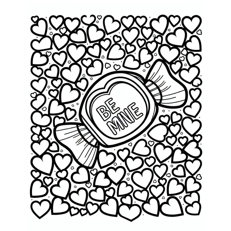 VALENTINES COLORING PAGE | Kids Coloring Page for Valentines Day ...