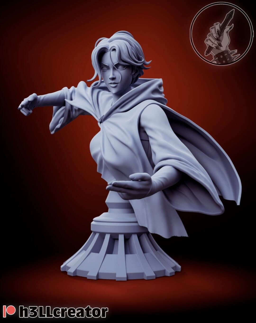 Sypha From Castlevania 3D Printed Bust for Painting - Etsy