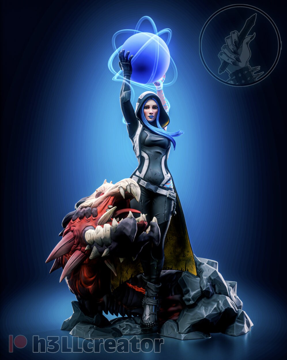 Maya From Borderlands 3D Printed Diorama - Etsy