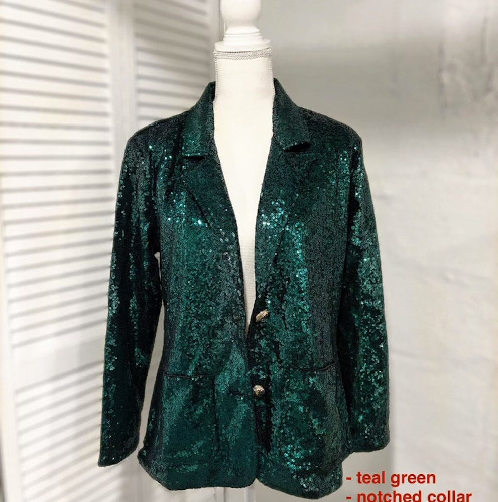 Reputation Green Sequin Jacket Custom hand-cut or Jeweled Snake Options - Etsy