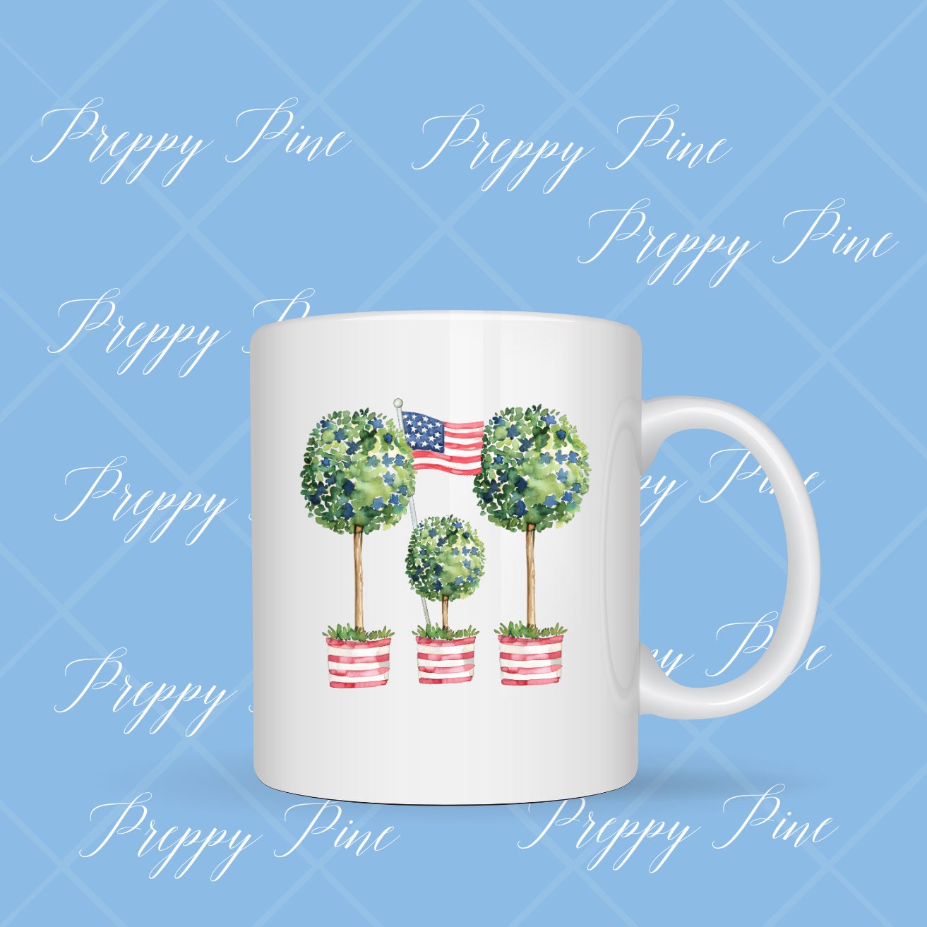 Grandmillenial Boxwood Topiary, PNG, Instant Digital Download ...