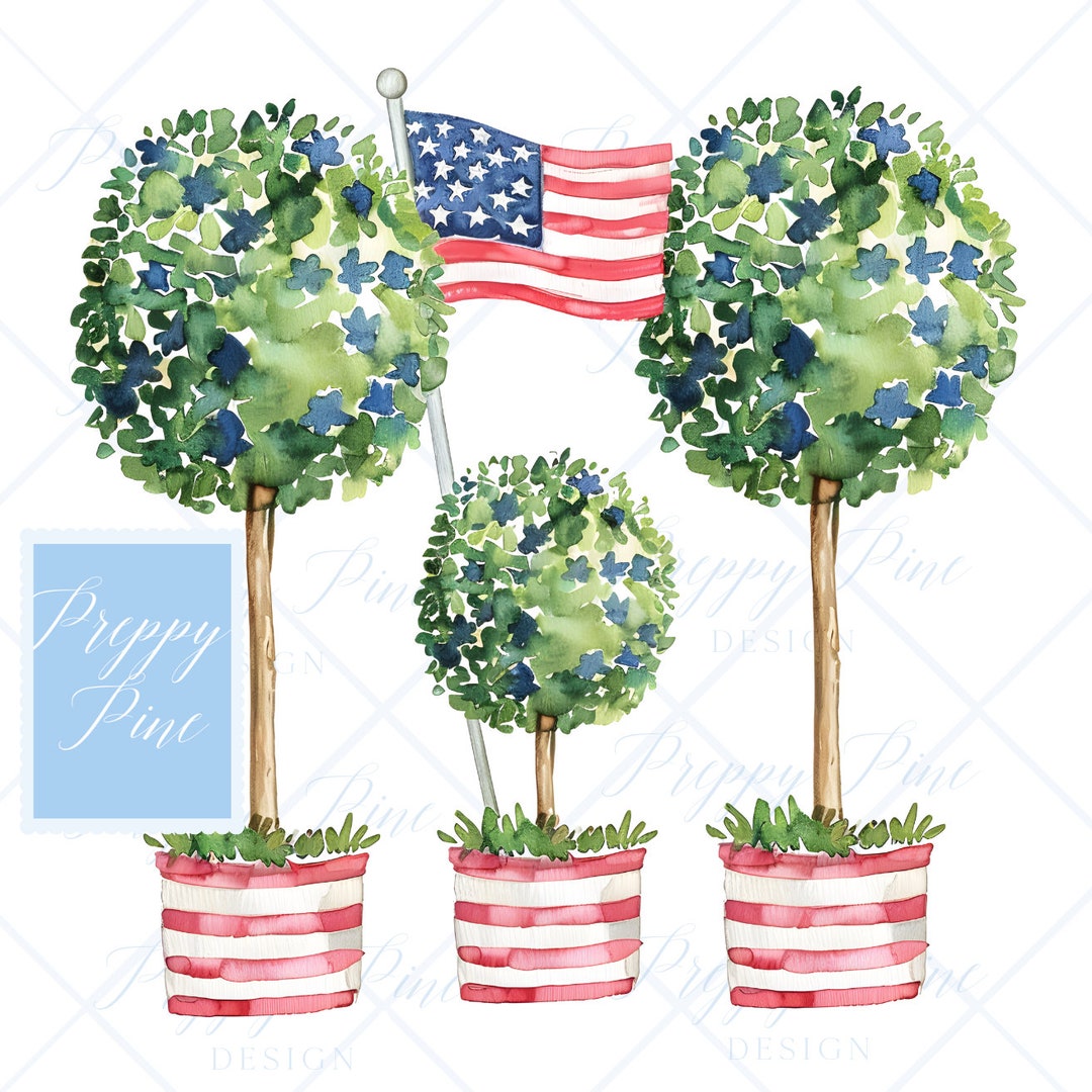 Grandmillenial Boxwood Topiary, PNG, Instant Digital Download ...