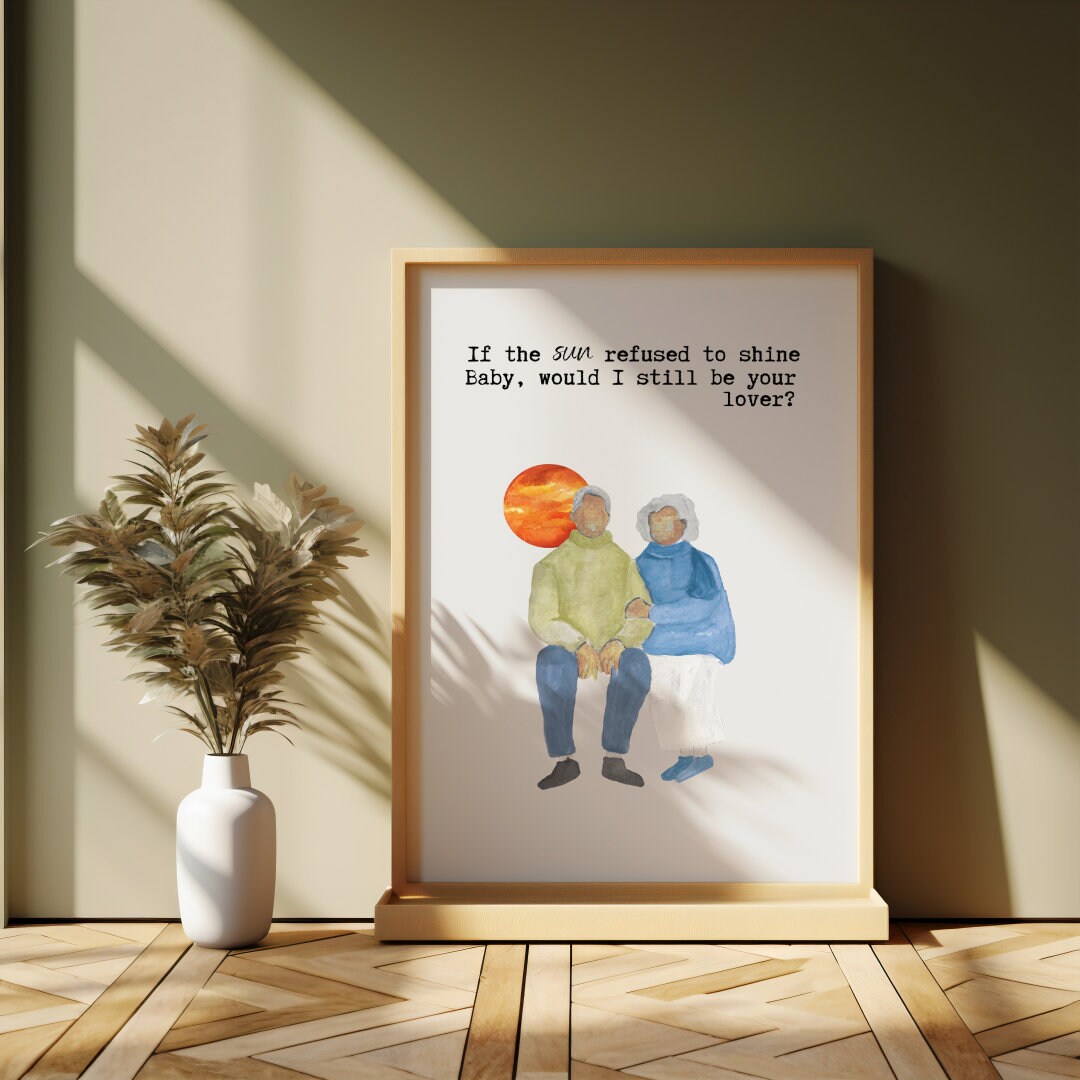 Vintage Aesthetic Print, Retro Lyrics Poster, Lovers Wall Art,abstract ...