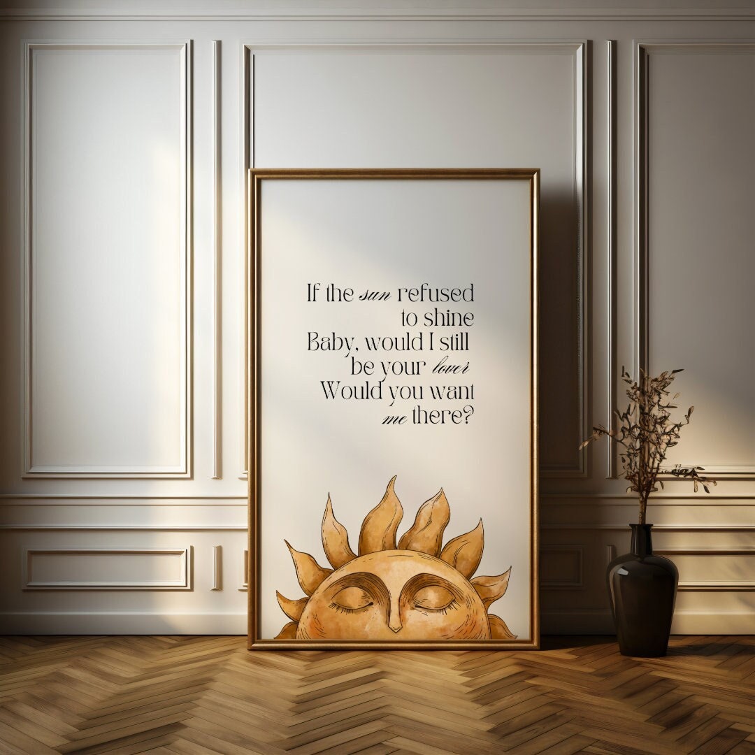 Eternal Sunshine Wall Art, Ariana Song Inspired Poster, Vintage ...