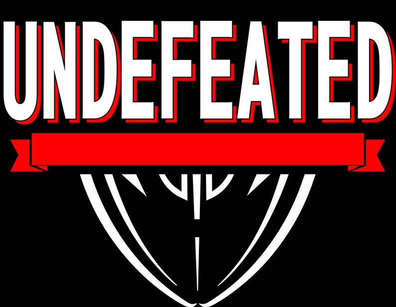 Undefeated Football Logo - Etsy