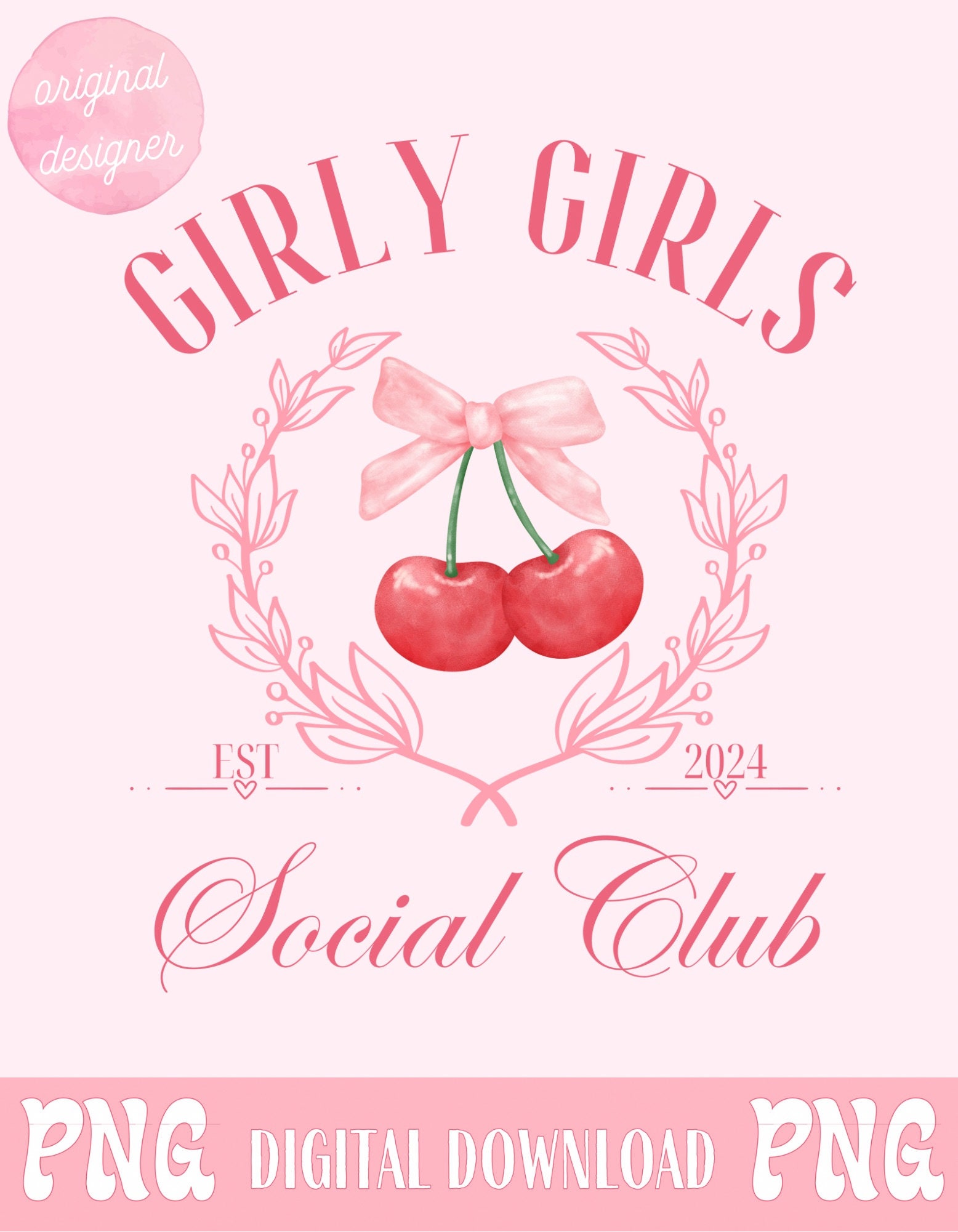 Girly Girls Social Club PNG Sublimation Girly Png Pink Coquette PNG ...