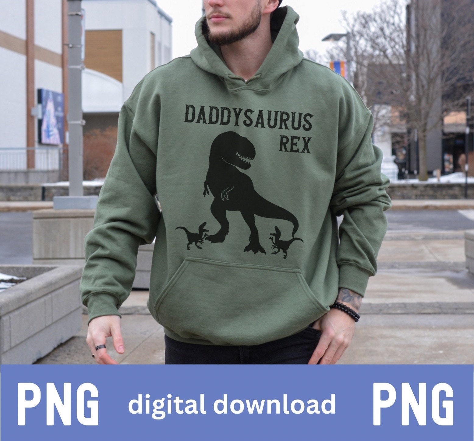 Daddysaurus Rex PNG Funny Father's Day Design PNG Funny Dad Joke PNG ...