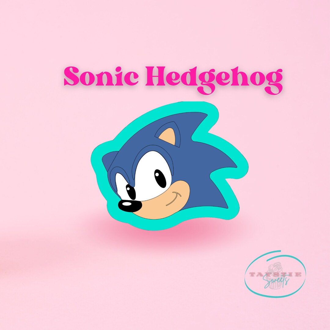 Sonic Hedgehog Cookie Cutter – Hedgehog Cookie Cutter, Hedgehog Clay Cutter, Cookie Cutters ...