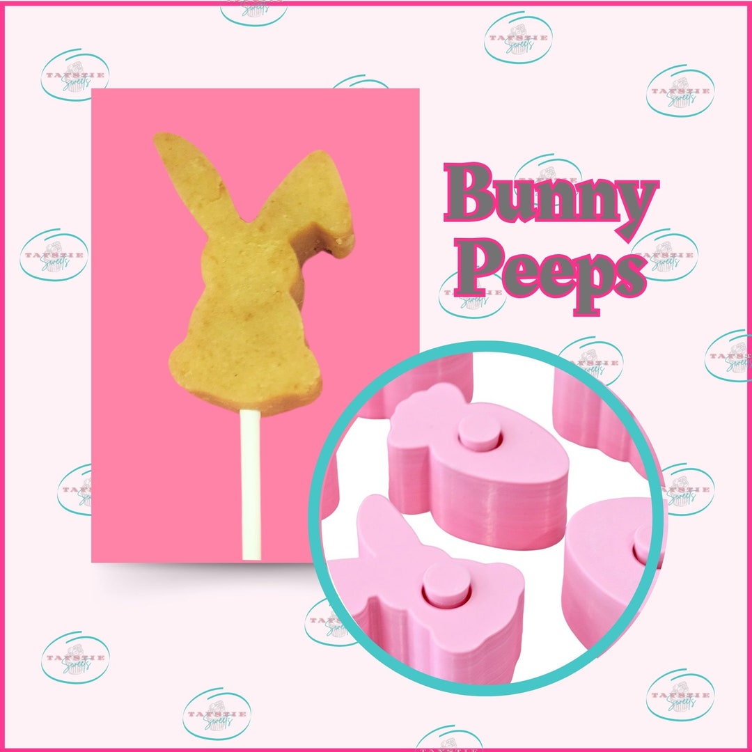 Cakepop Mold - Bunny Peeps Cakepop Mold, Cakepop Mould, Bunny Cake Pop ...