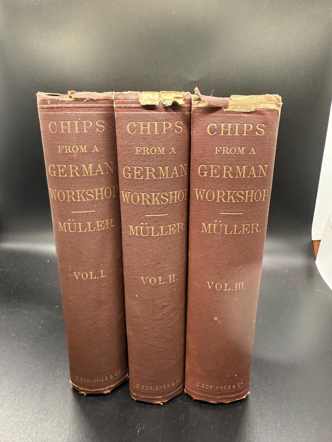 Chips From a German Workshop by Max Müller MA Vintage Book Set Volumes ...