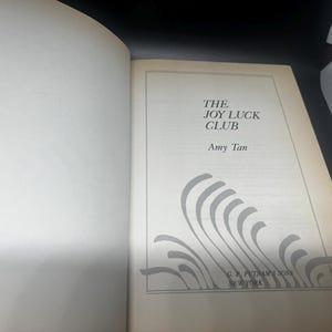 The Joy Luck Club by Amy Tan 1989 Vintage Early Impression - Etsy