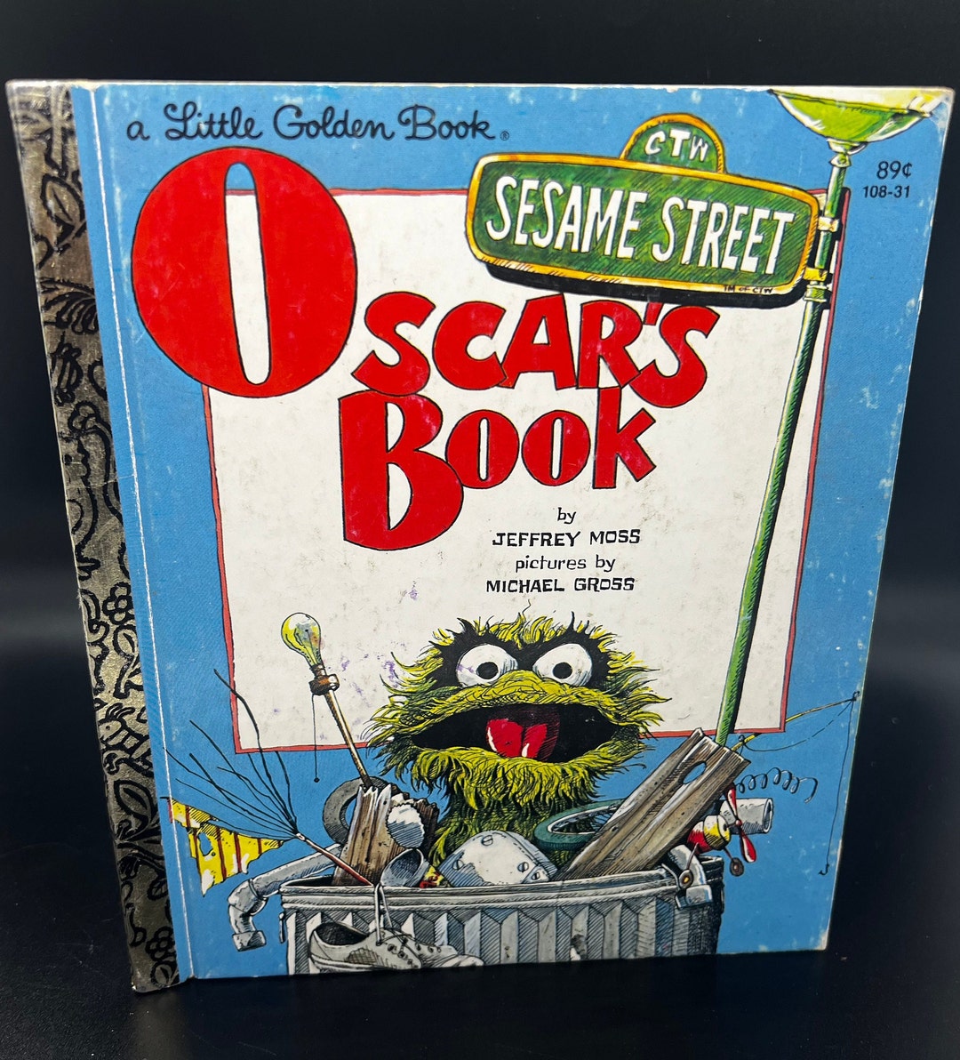 Oscars Book Sesame Street by Jeffrey Moss Vintage 1975 Little Golden ...