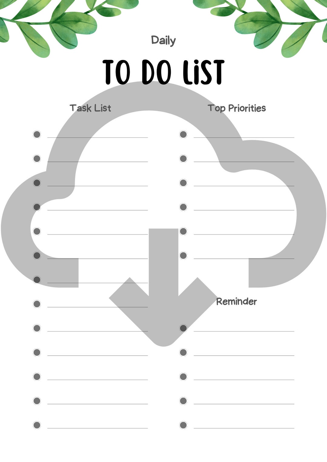 To-do List Printable, Daily and Weekly Task Planner, Simple Task ...