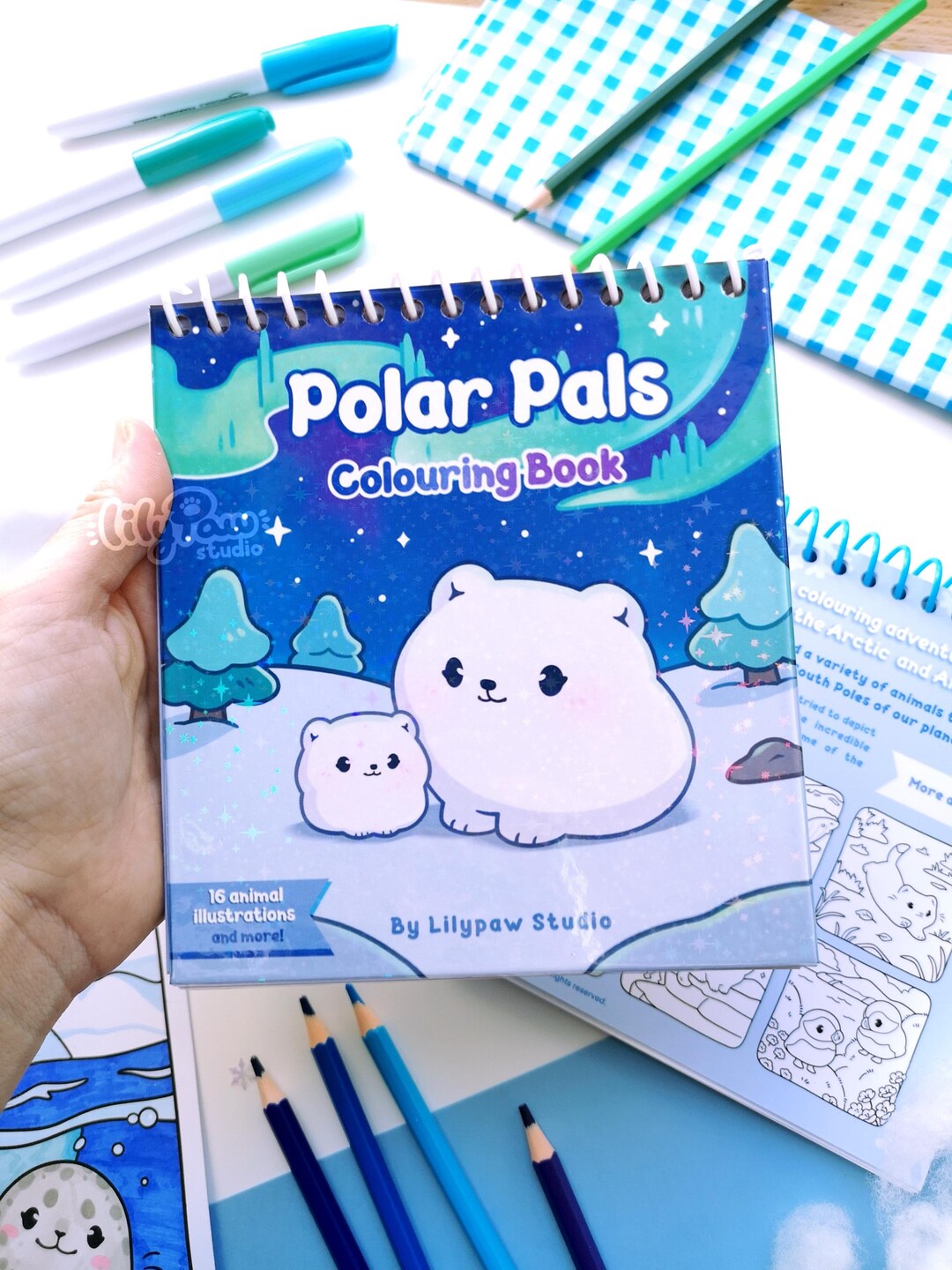 Polar Pals Colouring Book Made to Order Handmade Item - Etsy