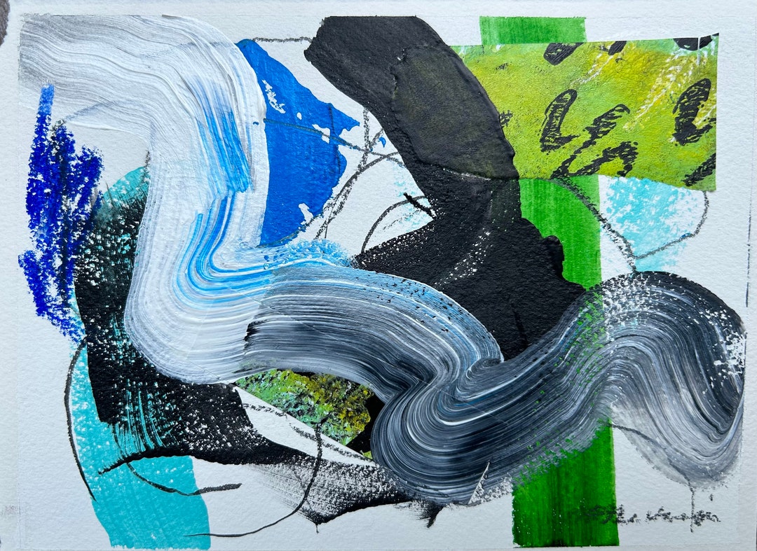 Writing on the Wall Abstract Art - Etsy