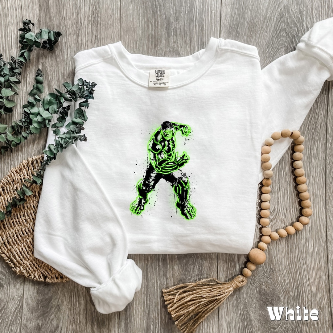 Marvel Classic the Incredible Hulk Distressed Portrait Sweatshirt ...