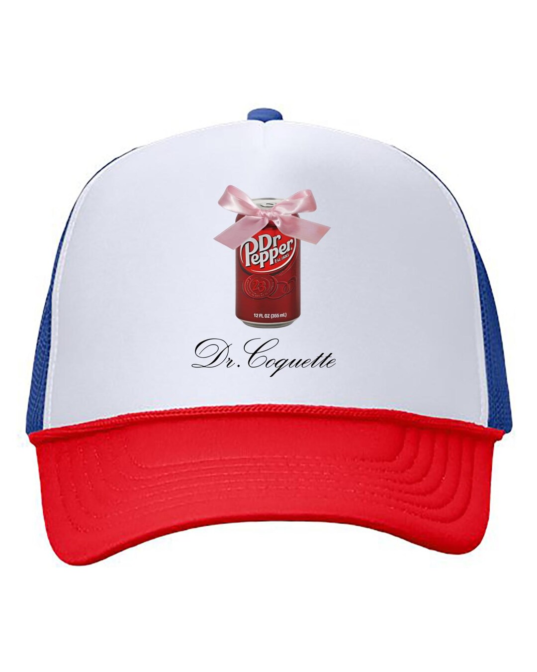 Dr. Pepper Meme Foam Mesh-back Trucker Cap, Coquette Soda Cap, Cool Dr. Pepper Cap, Funny Dr ...