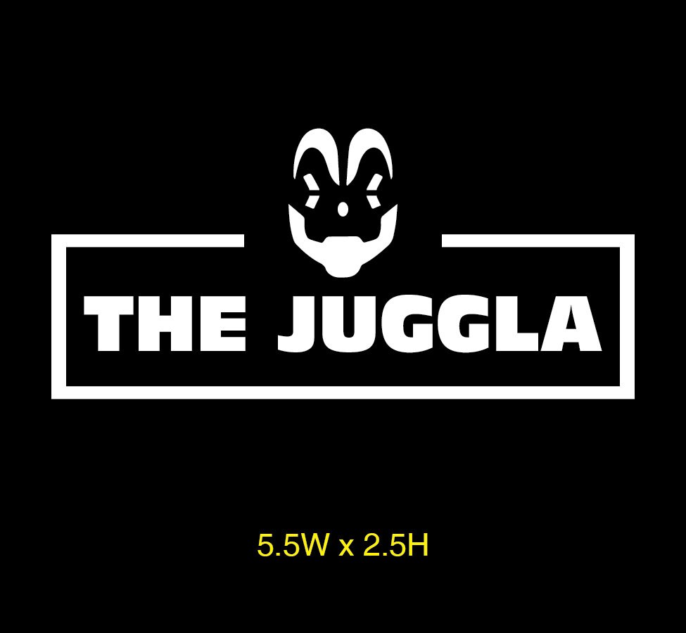 Insane Clown Posse White Vinyl Die Cut Vinyl Sticker Decal Violent J ...