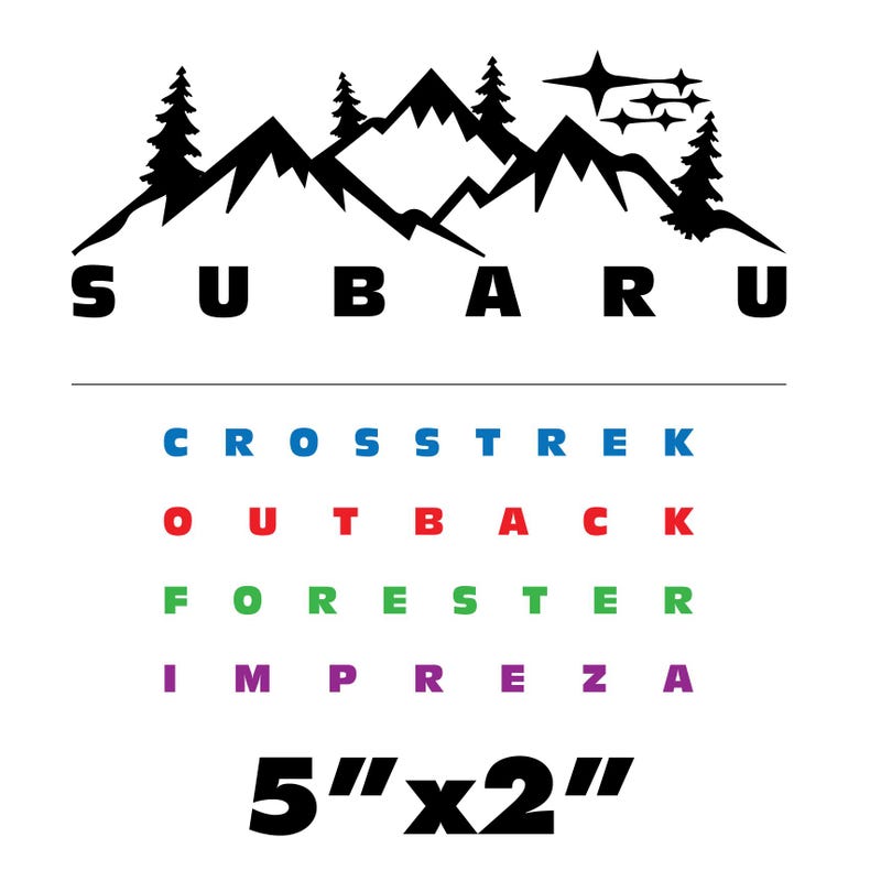 Subaru Decal - Etsy