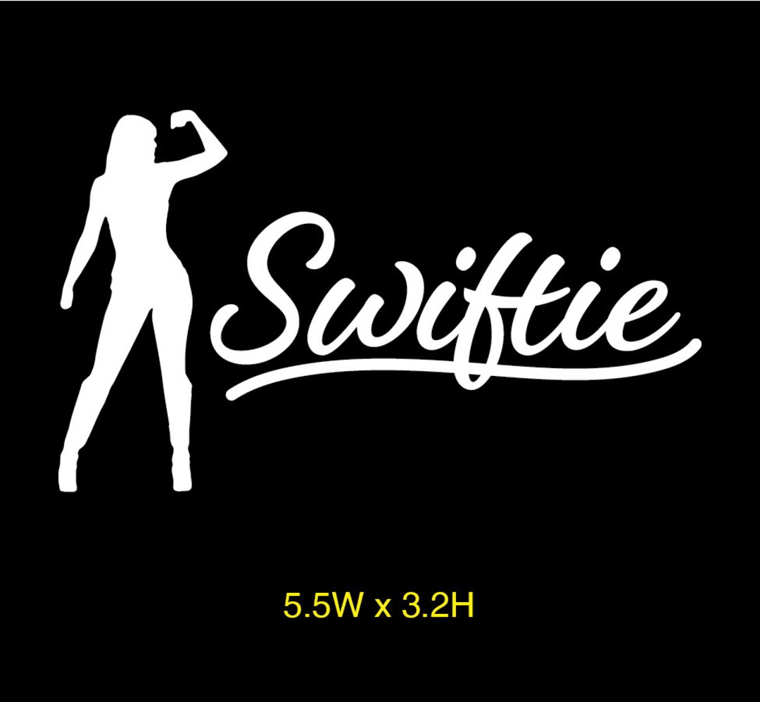 Taylor Swift Swiftie White Die Cut Vinyl Sticker Decal - Etsy