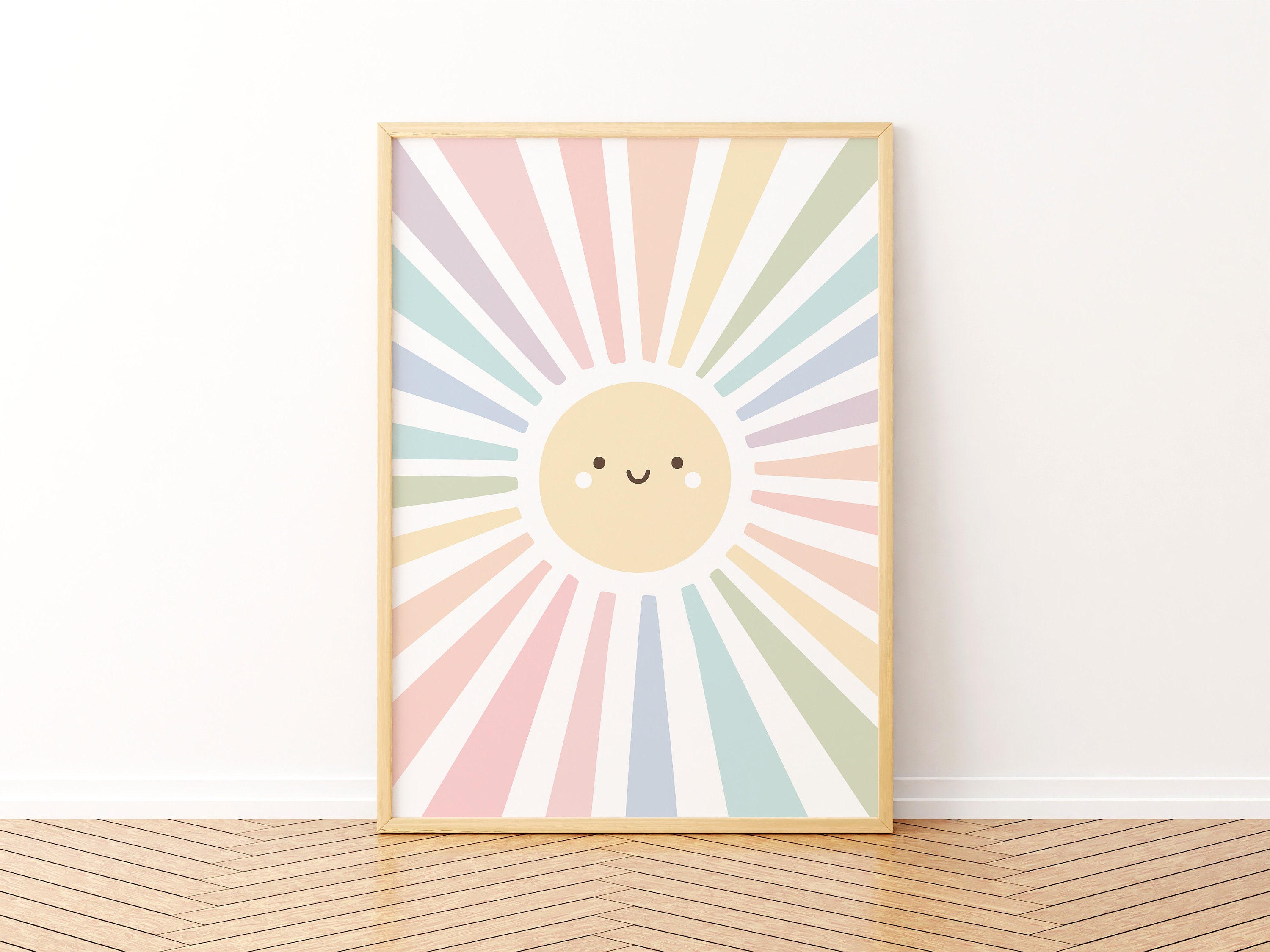 Set of 2 Nursery Posters, You Are My Sunshine, Sun Poster, Pastel ...