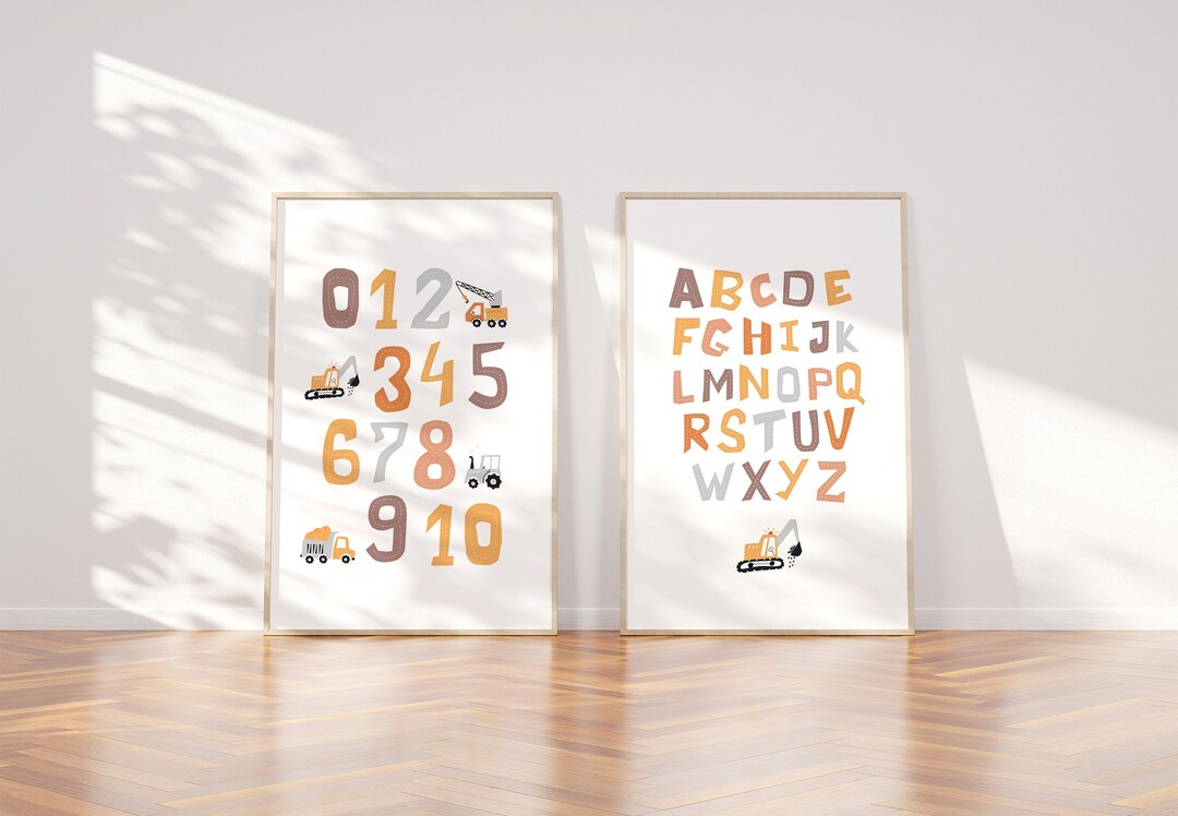 Transportation Themed Printables Bundle for Nursery - Includes Alphabet ...