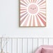 Happy Sun Poster, Pastel Pink Print, Nursery Printable, Toddler Nursery ...