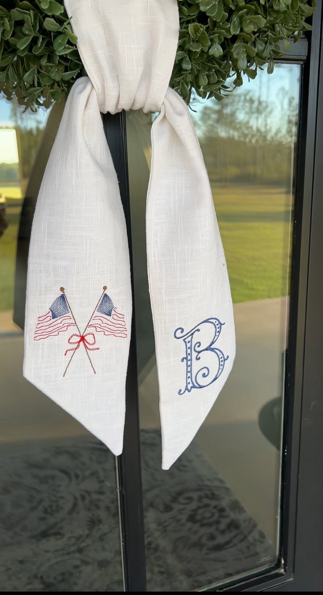 Patriotic 4th of July Wreath Sash Front Door - Etsy