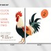 Rooster Birthday Invitation, Minimalist Rooster Birthday Party ...