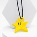 Y2K Mario Super Star Necklace - Super Mario Bros -nintendo Merch - Clay ...