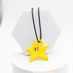 Y2K Mario Super Star Necklace - Super Mario Bros -nintendo Merch - Clay ...