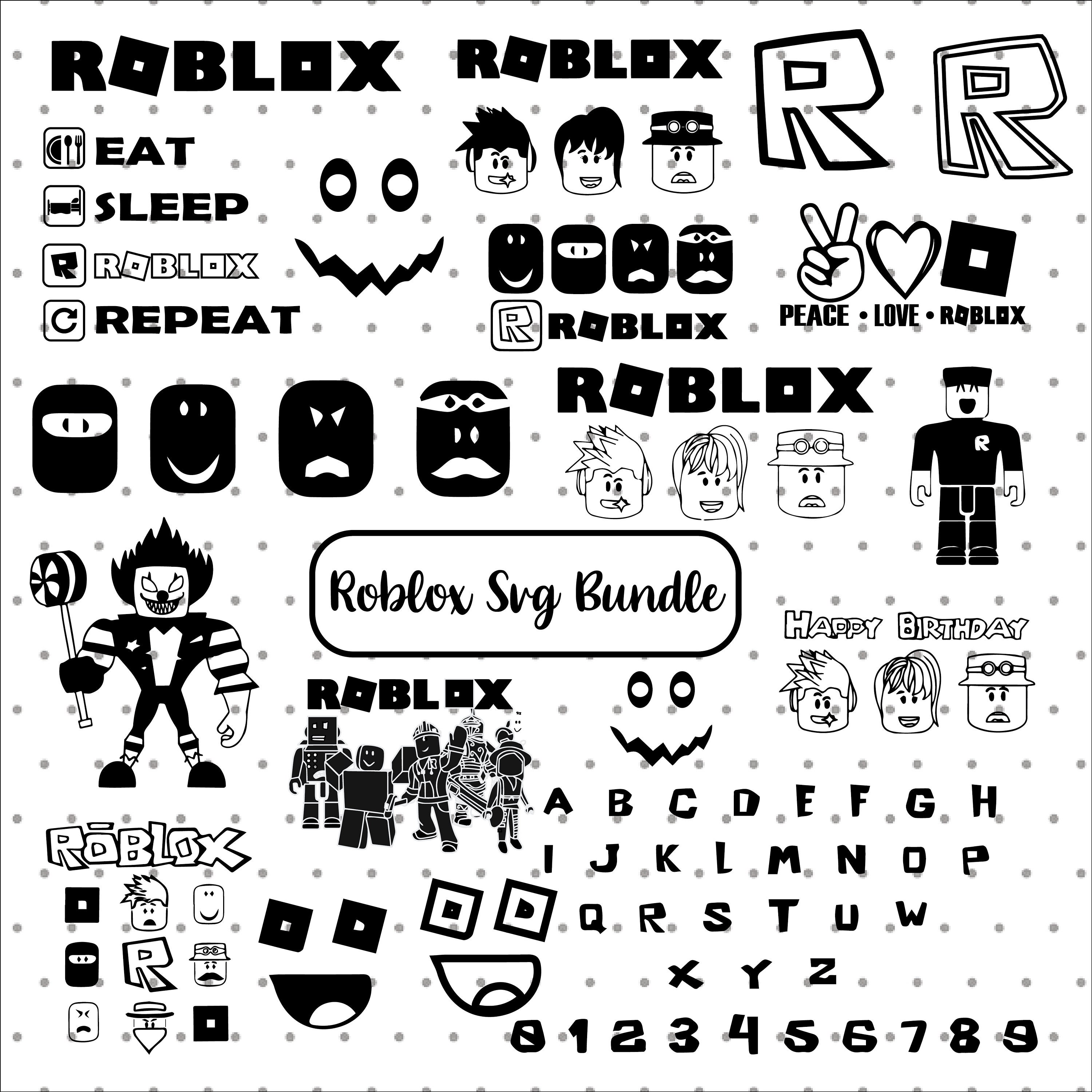 Roblox Svg, Roblox Svg Bundle, Roblox Font, Roblox - Etsy UK