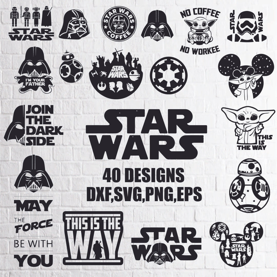 Star Wars Svg Bundle, Star Wars Svg, Star Wars Png, Svg Files for ...
