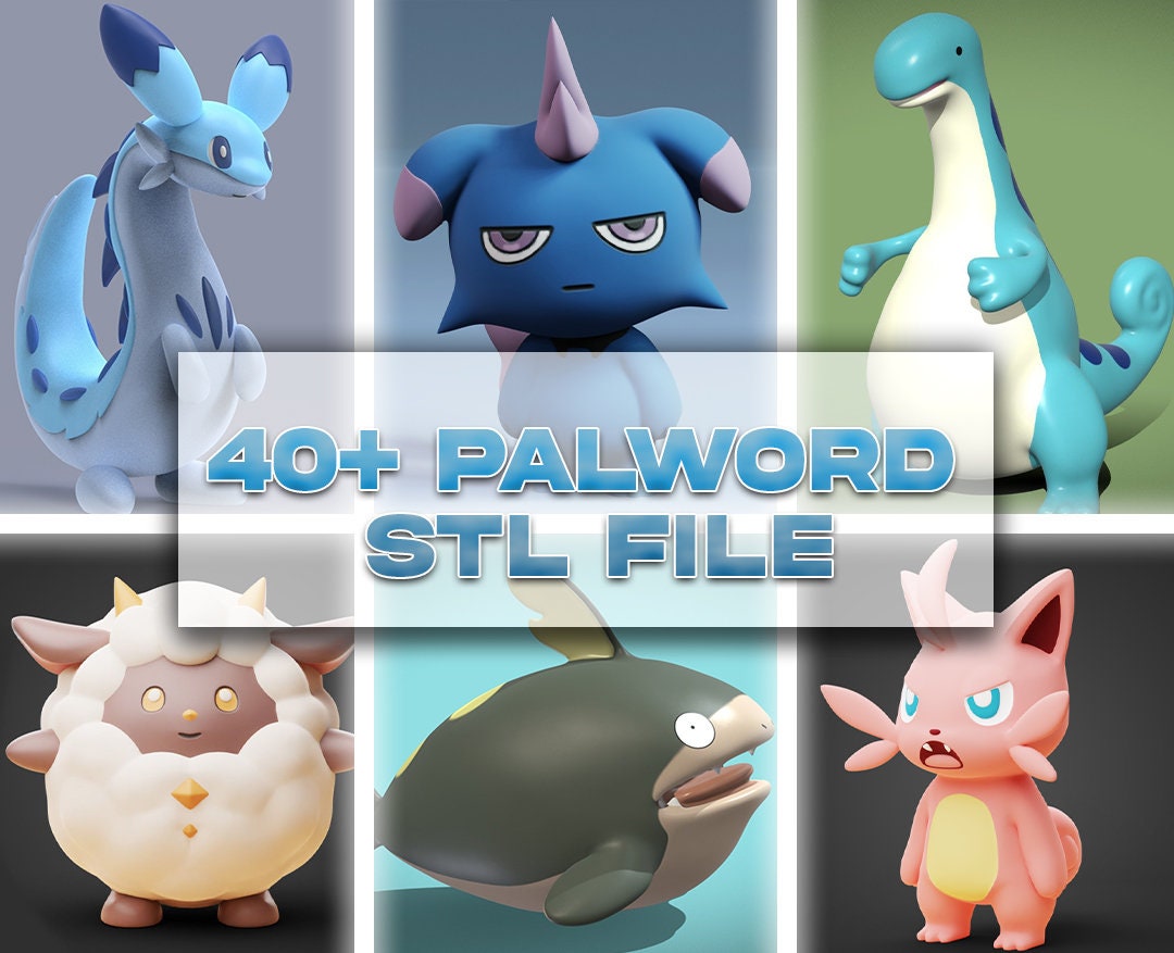 Palworld STL Files, 3D STL Bundle Pack, 3D Printed Palworld File - Etsy UK