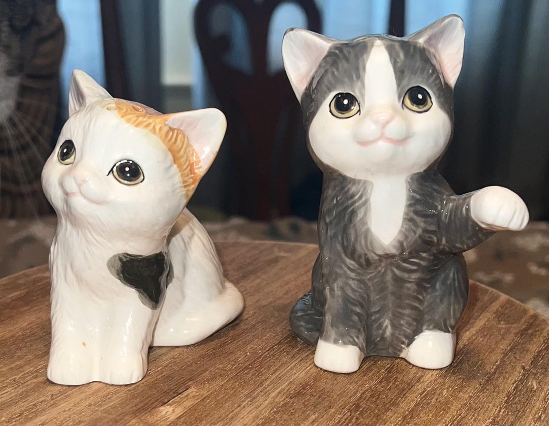 Vintage Hearth and Home Designs “catnip Corner” Salt & Pepper Shakers ...