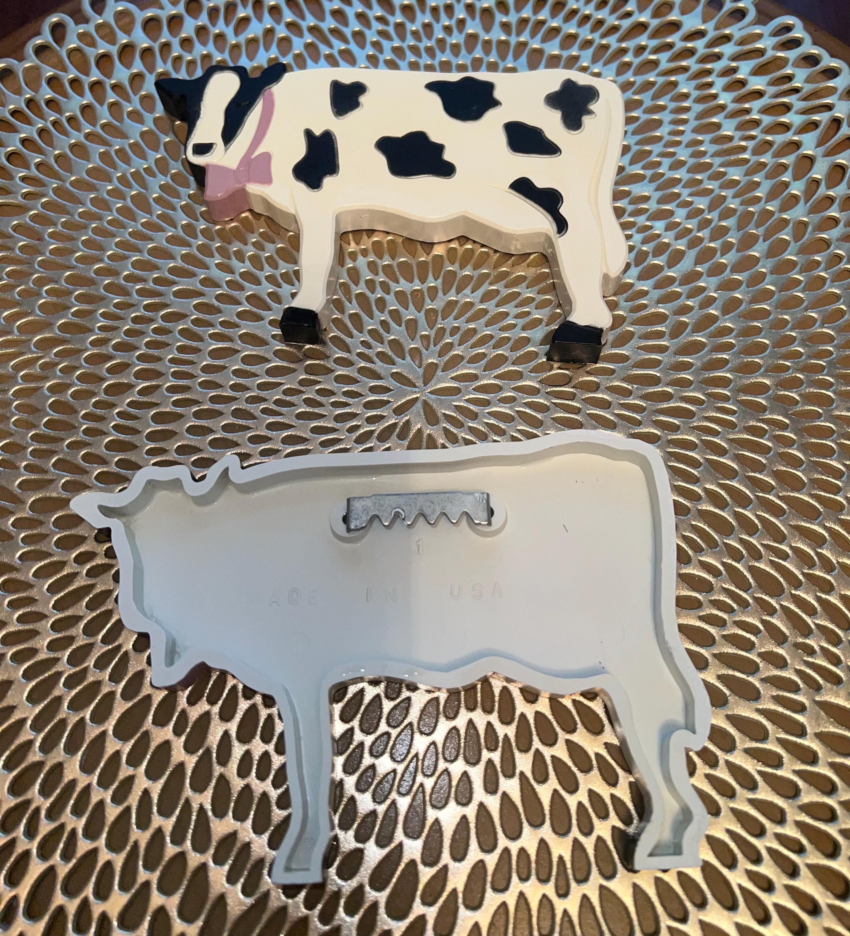 Vintage Cow With Pink Bow Wall Plaques Set of 2 Made in USA - Etsy