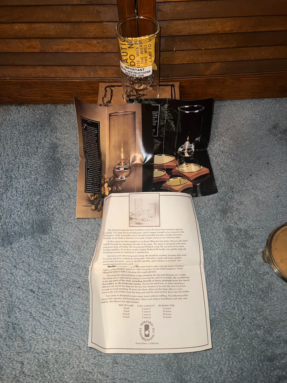 Vintage Wolfard Oil Lamp - Etsy