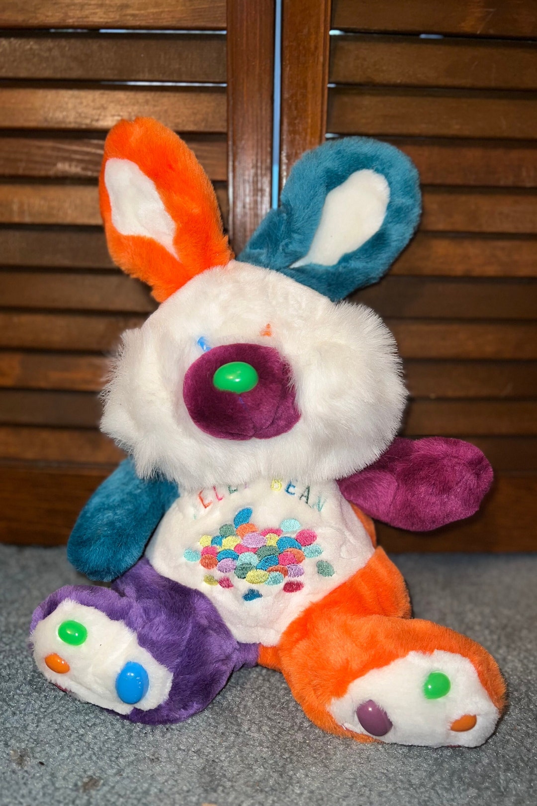 Jelly Bean Vintage Plush Easter Bunny - Etsy