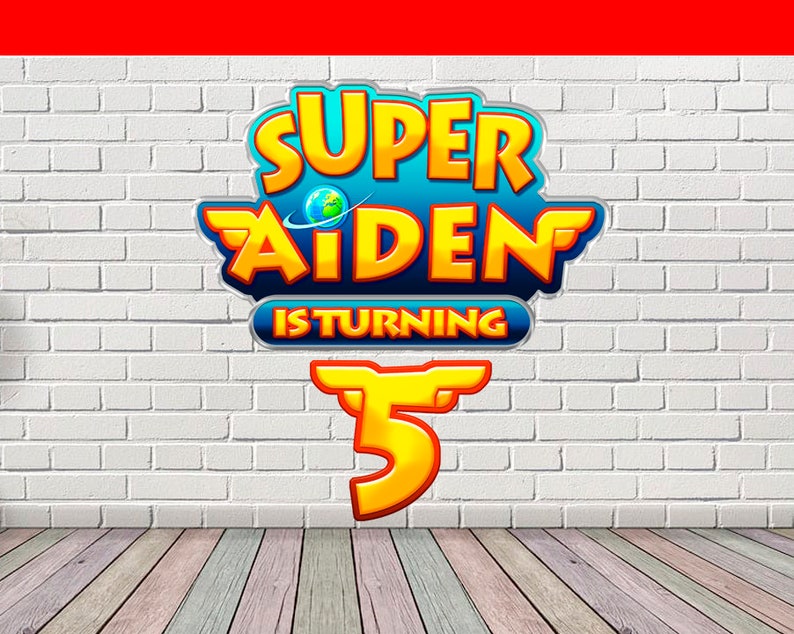 Super Wings Logo Digital File, Personalized, Kids Party Decor, Birthday ...