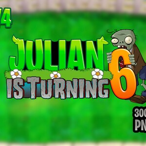 Custom Plants Vs Zombies Logo - Personalized Gaming Graphic, Digital ...