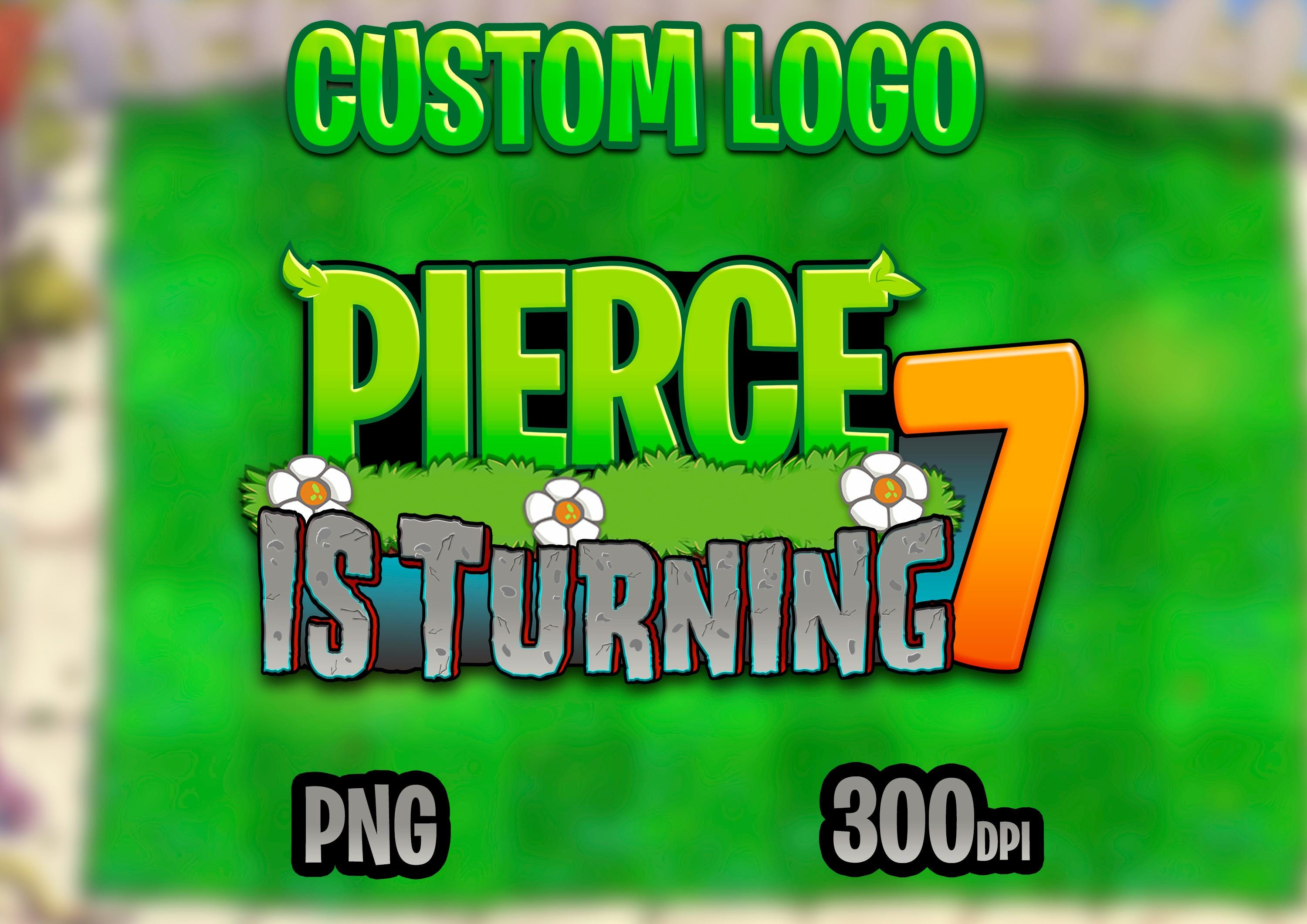 Custom Plants Vs Zombies Logo - Personalized Gaming Graphic, Digital ...
