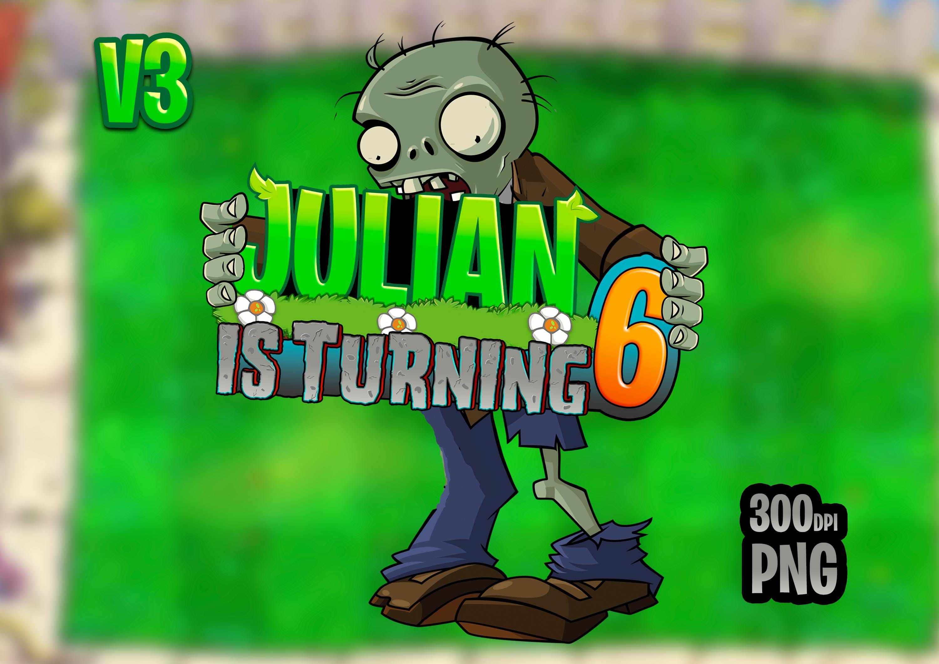 Custom Plants Vs Zombies Logo - Personalized Gaming Graphic, Digital ...