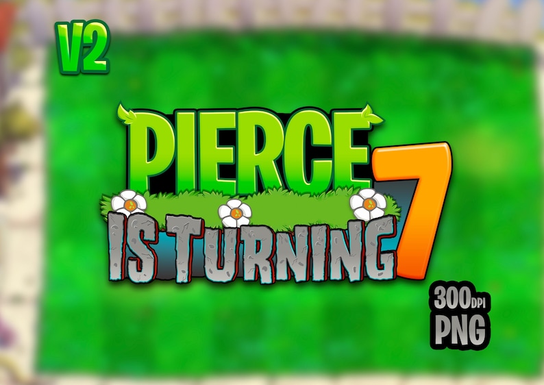 Custom Plants Vs Zombies Logo - Personalized Gaming Graphic, Digital ...
