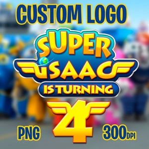 Super Wings Logo Digital File, Personalized, Kids Party Decor, Birthday ...